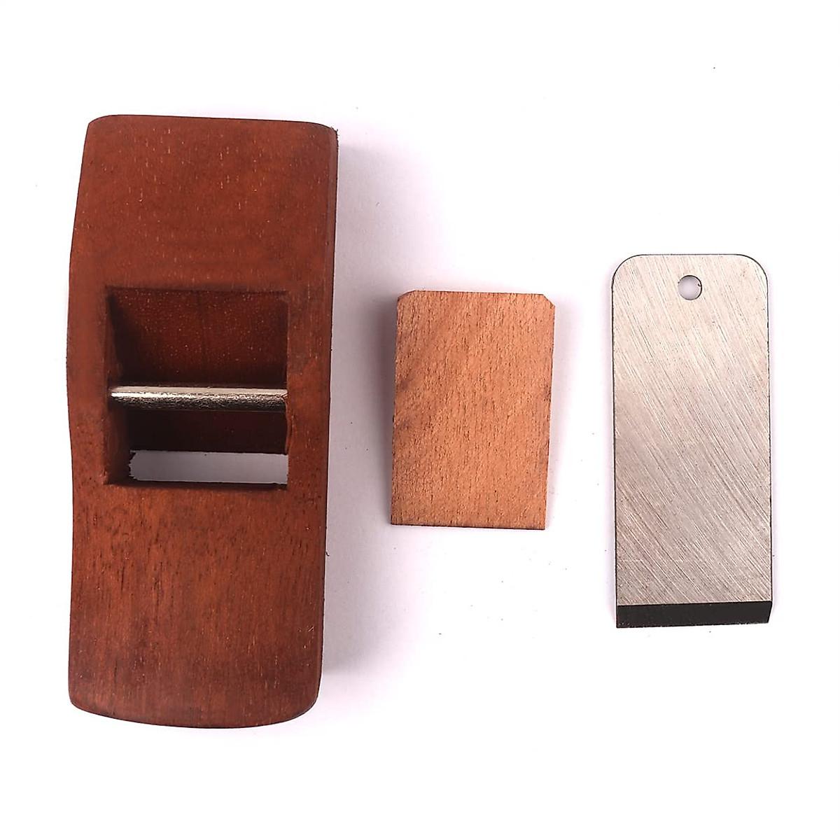 Atoplee Wood Hand Planes, Mini and Portable Woodworking Edge Trimming Plane for Edge Rounding Corner Rounding, with 1 Planer Blade and 1 Wood Fixer
