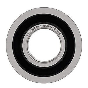 XiKe 4 Pack Lawn Mower Wheel Bearing 532009040, 13359, 9040H, 532124959, 5920H, 9040HR ＆ 9040N, Replacement for Husqvarna, AYP, Craftsman, Rotary and More Bushing to Flanged Ball Bearings Conversion.