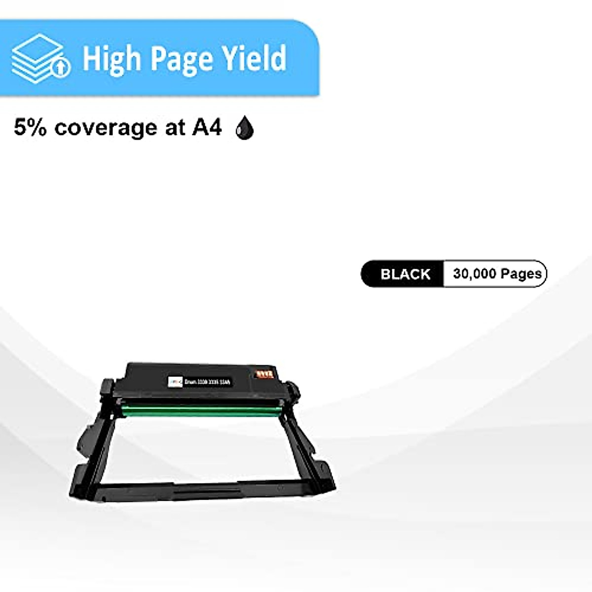 Compatible Drum Cartridge 3330 3335 3345 Extra High Capacity 30,000 Pages for Xerox Phaser 3330 3330dni WorkCentre 3335 3335dni 3345 3345dni Laser Printers 101R00555 (Drum Unit, Black)