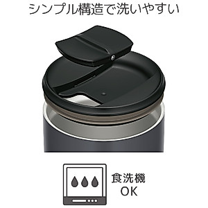 Thermos JDP-301 DGY Vacuum Insulated Tumbler with Lid, 10.1 fl oz (300 ml), Dark Gray