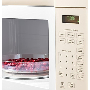 GE JVM3160DFCC 1.6 Cu. Ft. Over-The-Range Microwave Oven, Bisque, 1000 Watts-1029481, beige