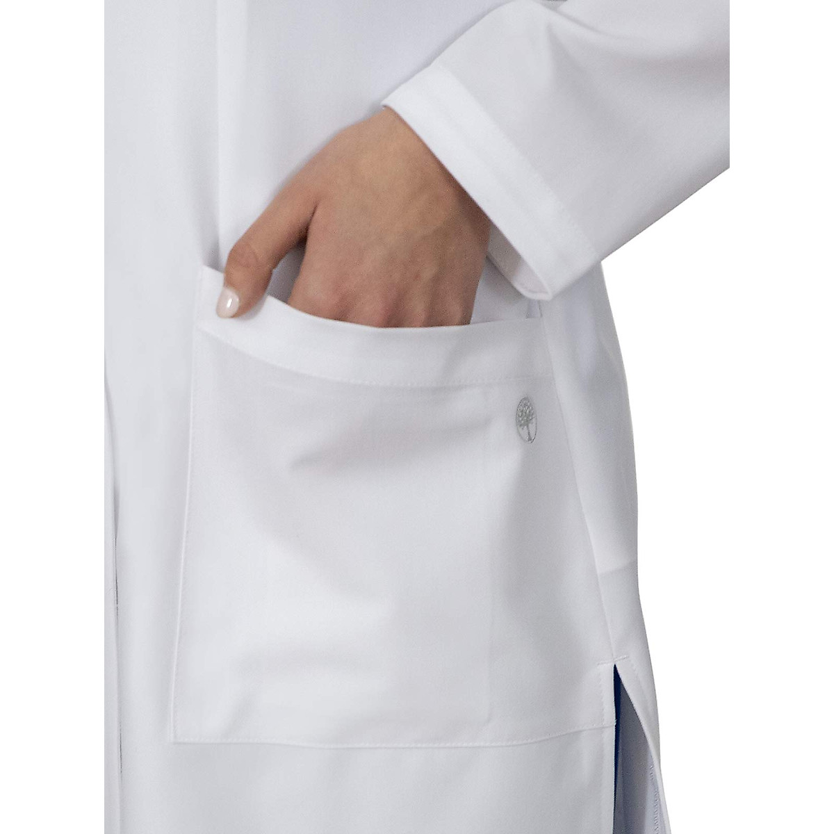 Healing Hands Lab Coat Women 4 Pocket Mid Length 5101 Fiona Womens Lab Coat The White Coat Modernist Collection White S