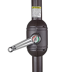 Pure Garden 327425IKV Patio Umbrella, Forest Green