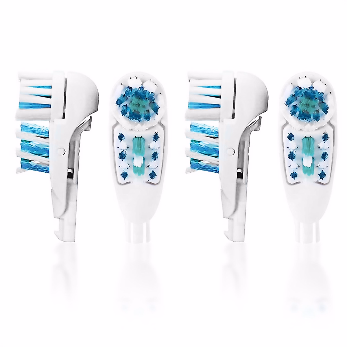 Electric Toothbrush Replacement Brush Heads - 4Pcs Travel Toothbrush Medium Adult Electric Toothbrush Head Replacements - Soft Bristles Spin Brush Heads Replacement Toothbrush Heads For 3733 4732 4734
