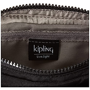 Kipling womens Women's Abanu Crossbody Handbag, Black Noir, 9.5 L x 6.75 H 3.5 D US