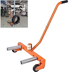 Senhill Heavy Duty Wheel Dolly Adjustable Tire Dolly Tire Lift Tool Easy Lift Tire Moving Cart for Workshop Garage