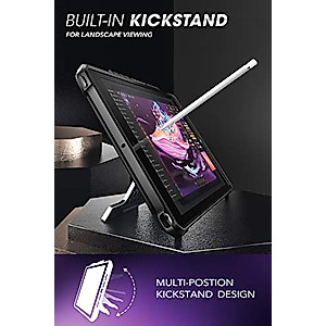 SUPCASE UB Series Designed for iPad 10.2 2019/2020/2021, iPad Air 3 Case 10.5 Inch, with Built-in Apple Pencil Holder Full Body Rugged Protective Case for iPad 9th/8th/7th Generation (Black)