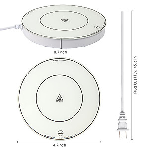 Coffee Warmer, Candle Warmer, Coffee Cup Warmer for Desk, Beverage Warmer for Keep Coffee Milk Tea Hot, Christmas Coffee Gifts(White)