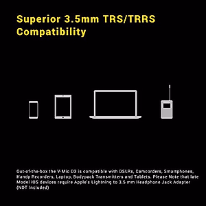 Deity V-Mic D3 Pro Super-Cardioid Directional Shotgun Microphone with Rycote Shockmount for DSLRs, Camcorders, Smartphones, Tablets, Handy Recorders, Laptop and Bodypack Transmitters