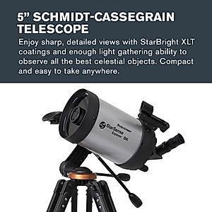 Celestron – StarSense Explorer DX 5” Smartphone App-Enabled Telescope – Works with StarSense App to Help You Find Stars, Planets & More – Schmidt-Cassegrain Telescope – iPhone/Android Compatible