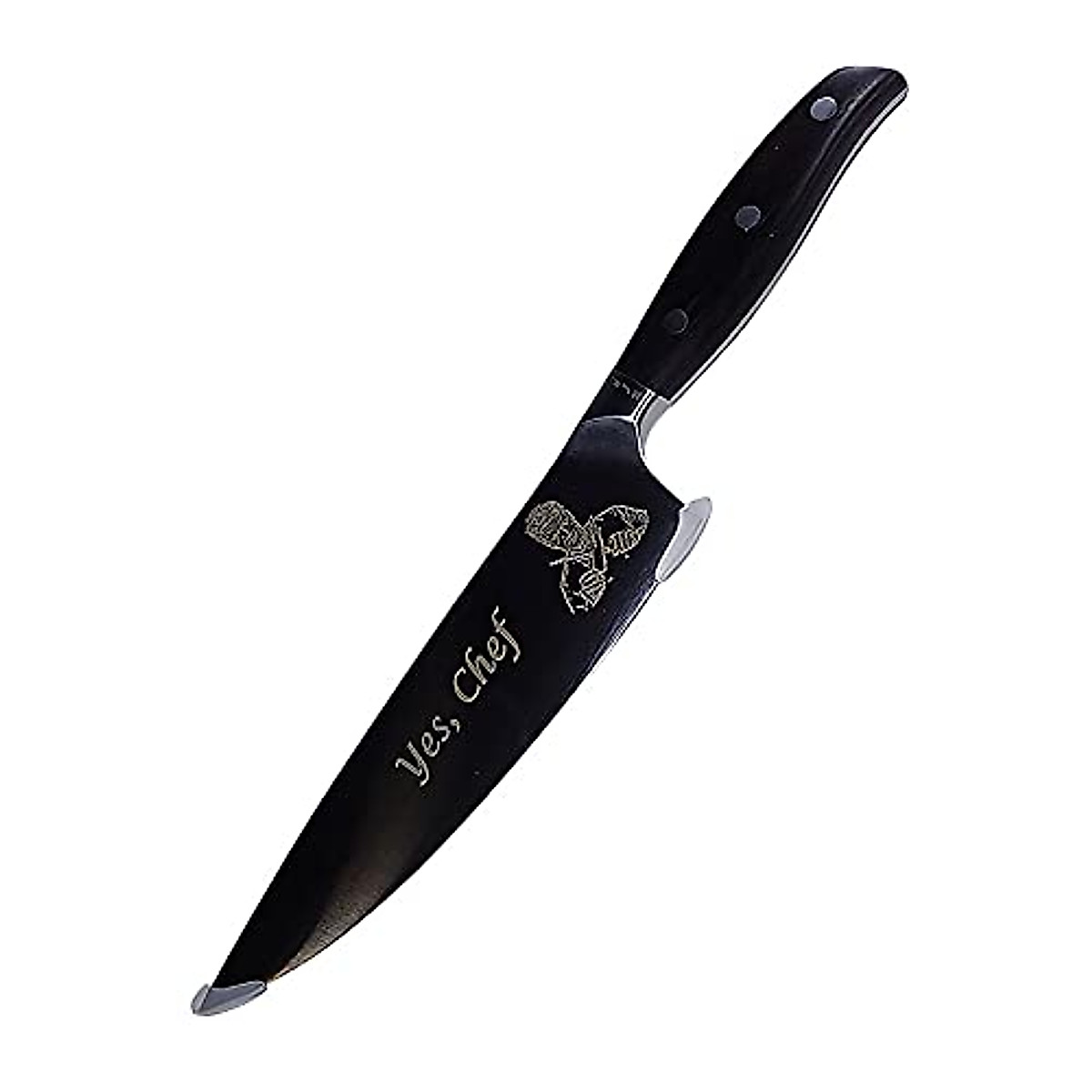 Custom Photo Engraved 8" Chef Knife, Personalized chef knife, Custom 8 inch chef knife, Damascus Steel, Custom chef knife, chef gift, Chef knife with logo (Custom Photo Engraved 8" Chef Knife)