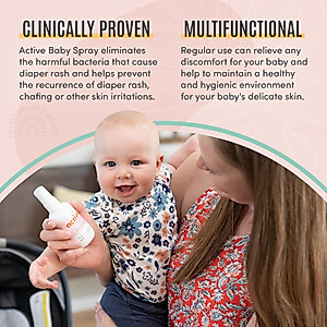 Active Skin Repair Natural, Non-Toxic, No Sting Baby Spray First Aid Safe For Use on Diaper Rash, Baby Acne, Eczema, Cuts, Wounds, Scrapes, and Other Skin Irritations (3 oz. Spray)