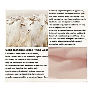 Ailaile Cashmere Berets Hats Women Winter Warm Merino Wool Knitted Oversized Beige Beanie