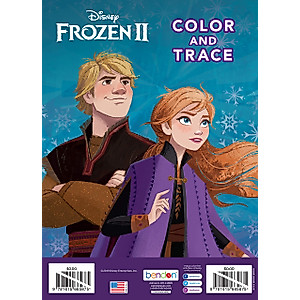 Disney Frozen 2 Elsa and Olaf 48-Page Color and Trace Activity Book, Bendon 46038
