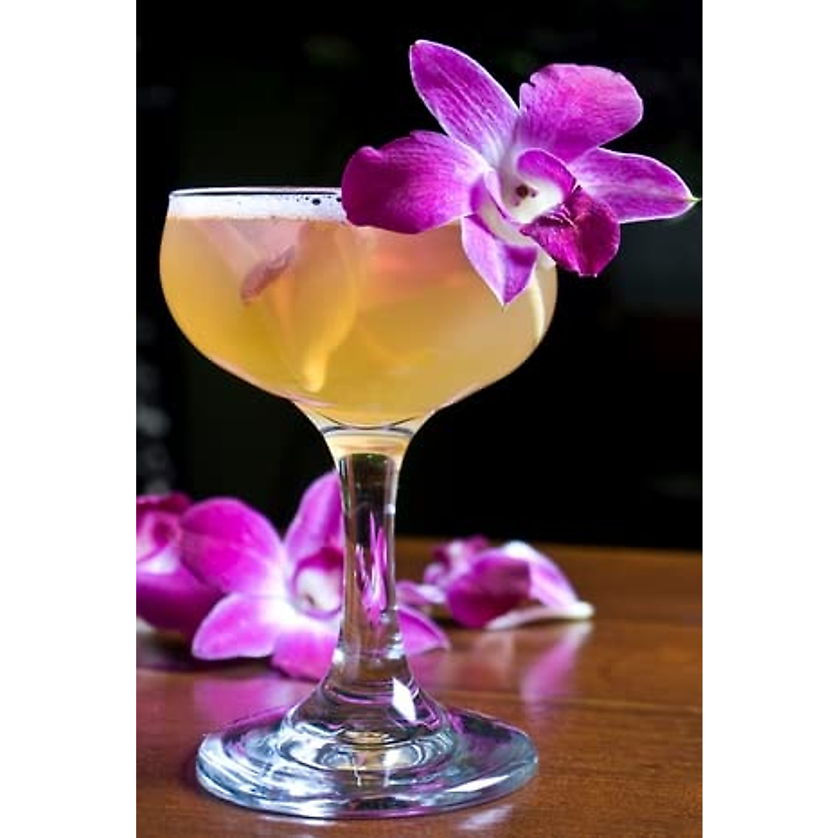 Sunne Tropical OrchidClub USA Loose Bloom Fresh Orchid Flower Head DIY Lei, food & drink decoration (100 PURPLE)