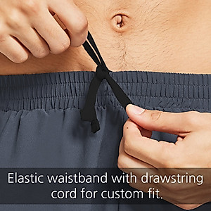 BALEAF Men's 5" Running Athletic Shorts Zipper Pocket for Workout Gym Sports Gray Size M