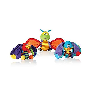 Nuby Teether Tugz Plush Silicone Teething Toy - Baby Teething Toy - 3+ Months - Bee