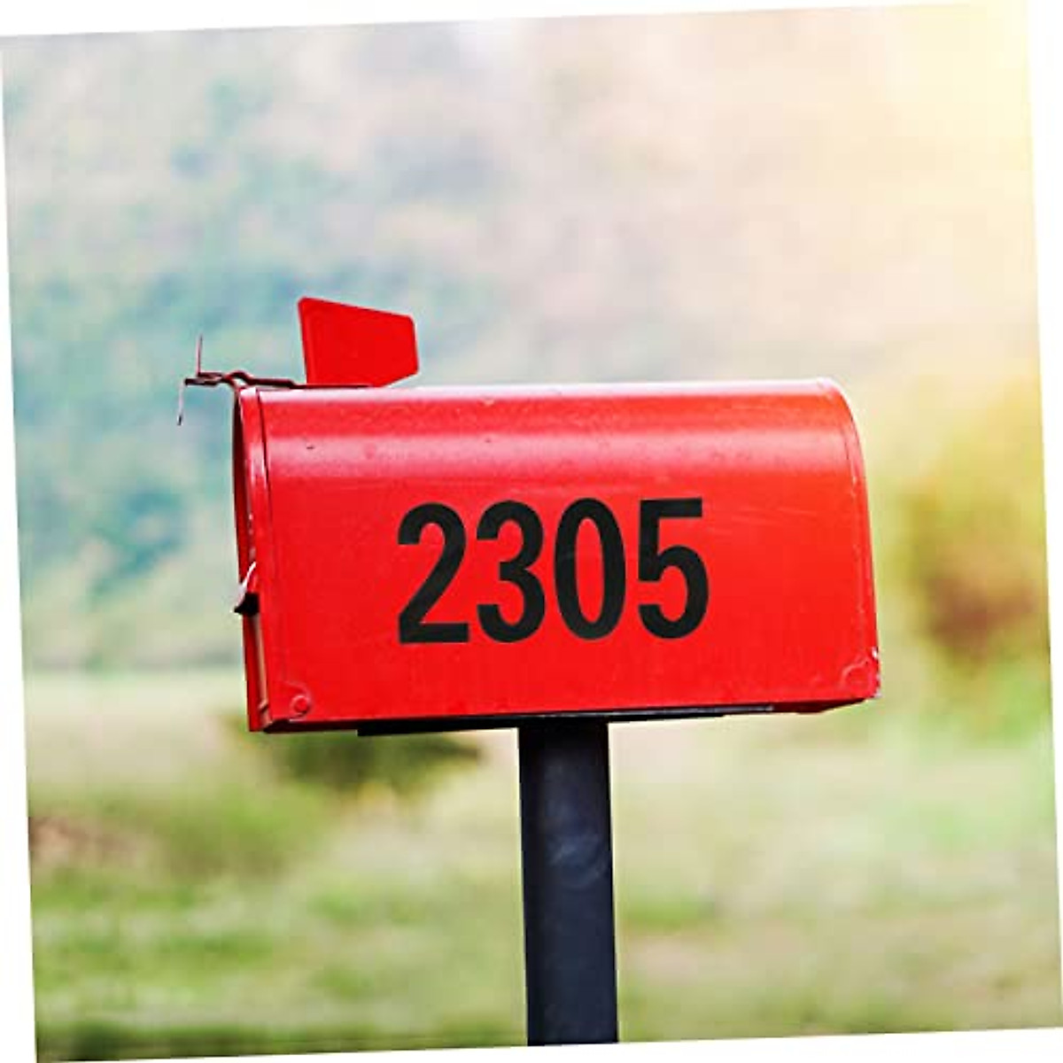 OSALADI Mailbox Numbers 12 Sheets Mailbox Digital Stickers Outdoors Stickers Outdoor Mailbox Scrapbooking Stickers Self Adhesive Door Numbers Mailbox Letter Stickers Label Pvc