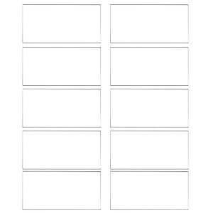 uxcell 20Pcs Clear Acrylic Place Cards for Table Setting Rectangle Acrylic Blanks Name Cards Wedding Seating Cards 3.5" x 2"