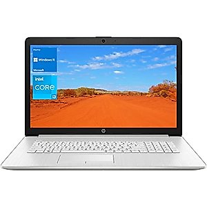 Newest HP 17 Laptop, 17.3" HD+ Screen, Intel Core i3-1115G4 Processor, 32GB RAM, 1TB PCIe SSD, Webcam, HDMI, RJ-45, Windows 11 Home, Silver