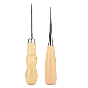 [Premium Leatherworking Tools DIY Set - Includes Thread Awls & Accessories - Complete Leather Craft Supplies for Beginners - Leather Stitching Kit and Craft Starter Set]