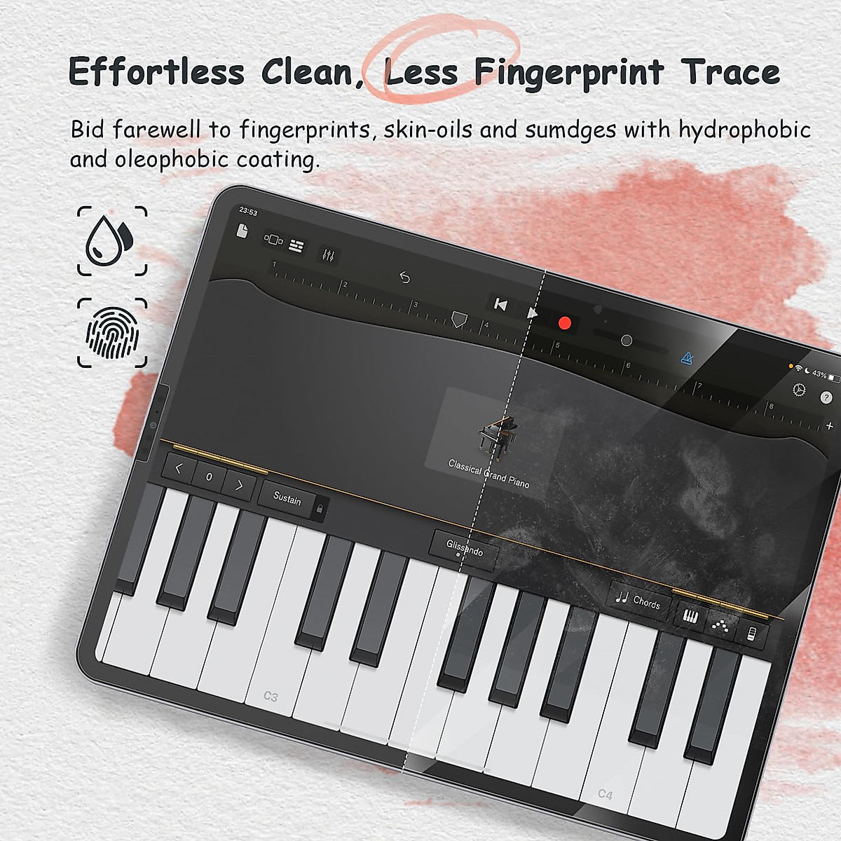 bersem Paper Screen Protector Compatible with iPad Pro 11 inch (2022/2021/2020/2018), iPad Air 5th / 4th Generation (10.9",2022/2020), iPad Air 5 / iPad Air 4 Matte PET Film for Drawing，1 Pack