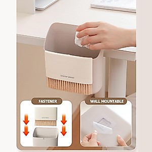 Mini Dustpan and Brush Set, multipurpose Cleaning,Storage,Wall mounted Small Broom and Dustpan Set for Kitchen/Desktops/Bedroom