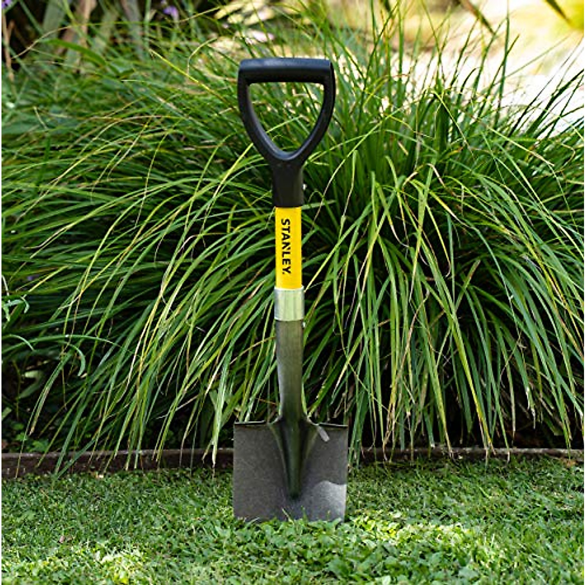 Stanley Garden BDS7148T Mini D-Handle Round Point Shovel, Yellow