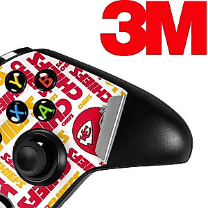 Skinit Decal Gaming Skin Compatible with Xbox One S Controller - Officially Licensed NFL Kansas City Chiefs White Blast Design