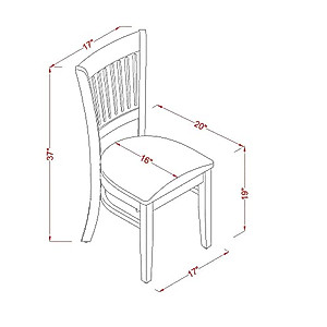 East West Furniture DMVA3-OAK-C 3 Piece Kitchen Table Set for Small Spaces Contains a Round Dining Table with Dropleaf and 2 Linen Fabric Dining Room Chairs, 42x42 Inch, Oak