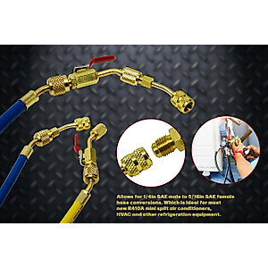 Lu-Hawk R410A Adapter Kit for Mini-Splits with Shut Off Valve.