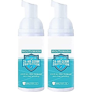 2 Bottle Mouthwash, Calculus Removal, Healing Mouth Ulcers, Eliminating Bad Breath, Prevents and Treats Cavities,Natural Tooth Whitening Foam,Tooth Regeneration