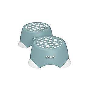 COSCO Kids One-Step Step Stool, 2 Pack, Blue