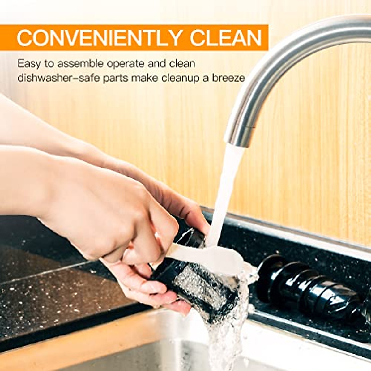 CIRAGO Juicer Machines, Slow Masticating Juicer Extractor Two Speed Adjustment, Easy to Clean, Quiet Motor, Cold Press Juicer for Vegetables and Fruits, BPA-Free (Grey)