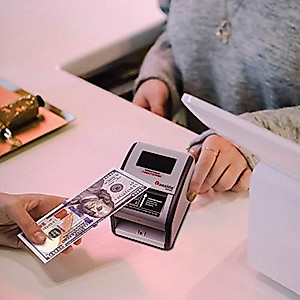 Cassida Omni-ID 2-in-1 Currency Counterfeit Detector with UV Identification Verification Lights – Bill Checker with Infrared, Magnetic and Ultraviolet Sensors - Easy to Read PASS/FAIL Display