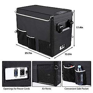 JOYTUTUS Insulated Protective Cover 42 Quart Portable Refrigerator Fridge Freezer