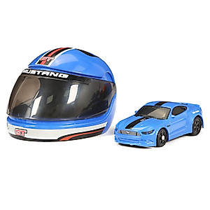 New Bright Mini R/C Mustang GT & Camaro Helmet Racers RC Cars, 2 Pack Set
