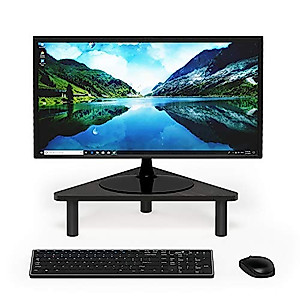 Furinno Turn-N-Tube Corner Monitor Riser Stand, Espresso/Black