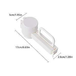 Wmool Food Bag Sealing Clip with Pour Spout, Food Bag Clips with Pour Spouts, Great Clips Bags for Kitchen, Suitable for Small Particle Food, Liquid, Flour and Baby Food Storage Organizer