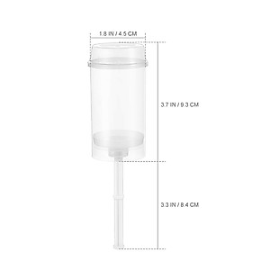 Push Up Cake Pop Containers: 30pcs Empty Cake Push Pops Shooters Container with Lids for Ice Cream Dessert Baking Molding