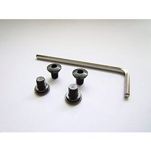 1911 Black Hex Head Stainless Grip Screws Slim Length