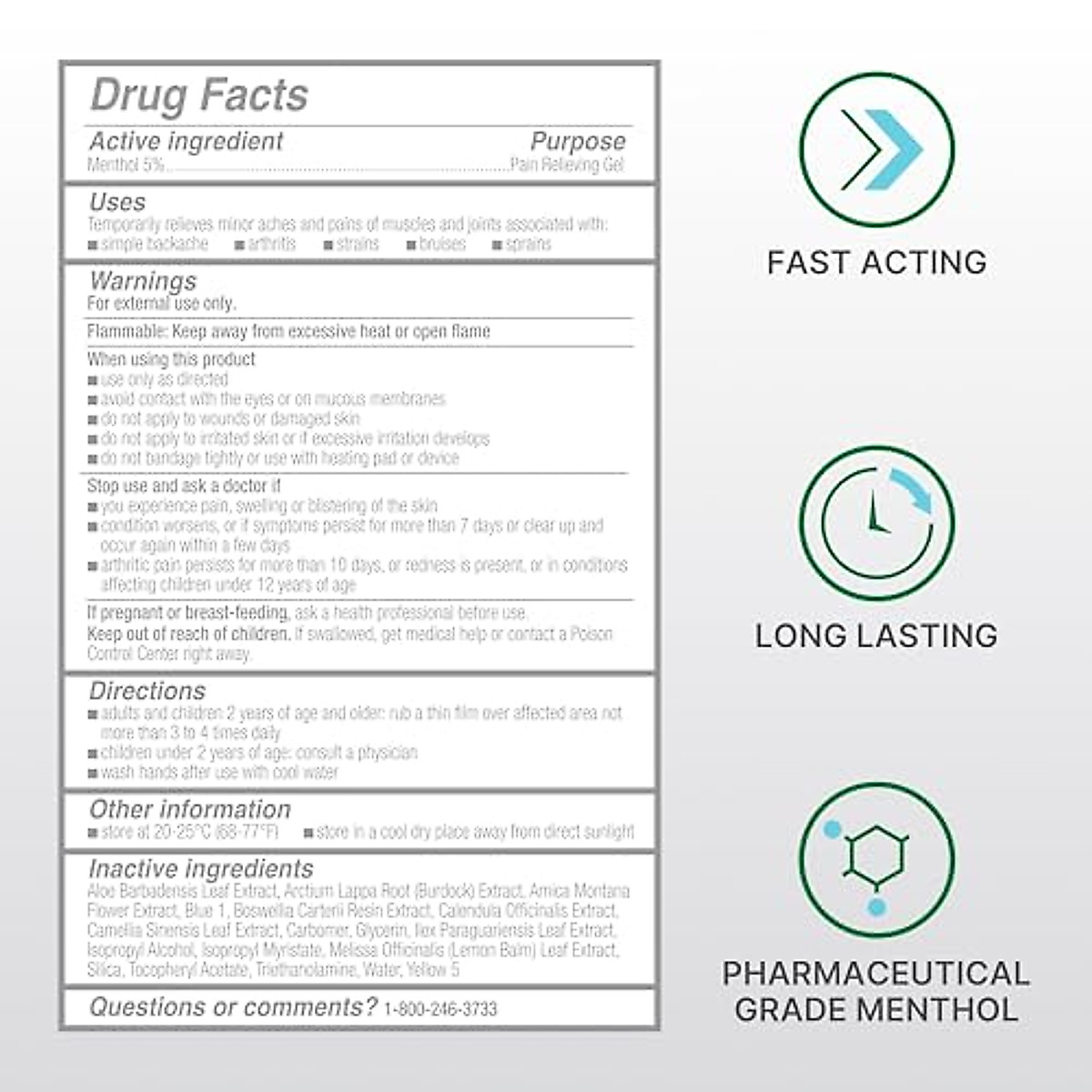 Biofreeze Professional Gel Pain Relief, Knee & Lower Back Pain Relief, Arthritis Pain Reliever, Sore Muscle Relief, Neck Pain Relief, Cooling Joint Pain Relief, Menthol Gel 32 Fl Oz