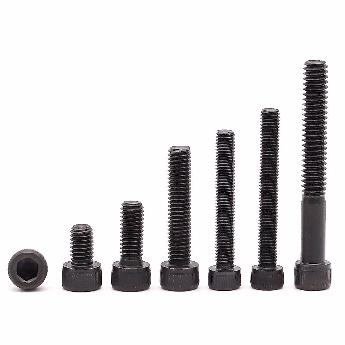 M10-1.5 x 30mm (10 Pack) Alloy Steel Socket Head Cap Screws Grade 12.9 Black Oxide Finish Full Thread