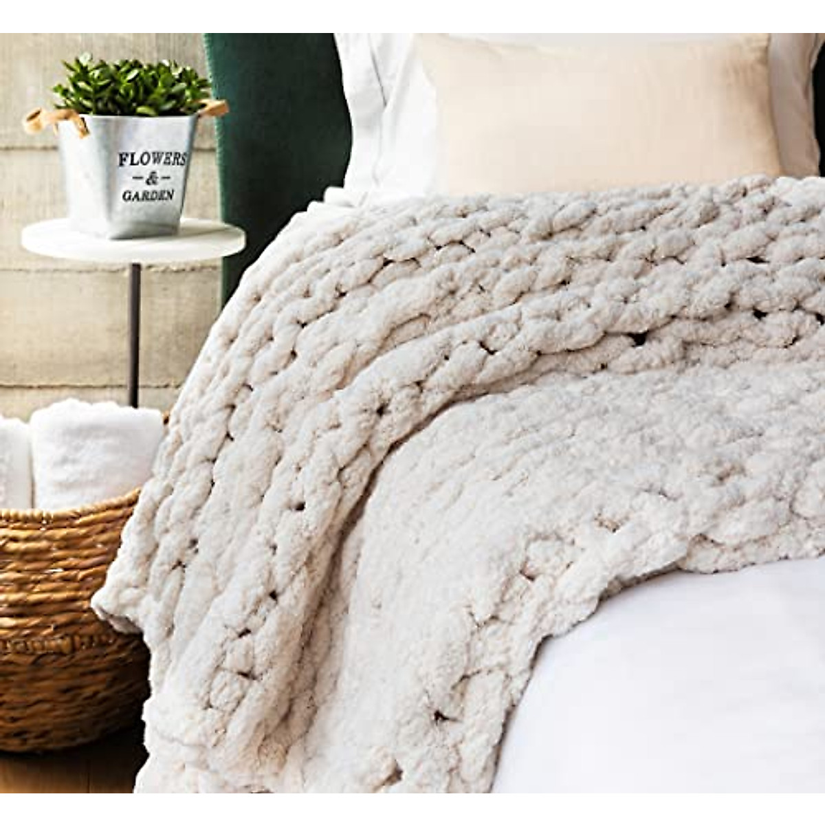 Chunky Knit Blanket Throw - 50"x60" 4.25lbs, Chunky Knit Blanket, Knit Blanket, Knit Throw Blankets, Knitted Throw Blankets, Knitted Blanket, Chunky Blanket, Chunky Knit Blanket Throw