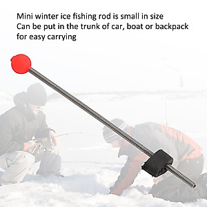 Naroote Red Ball Spring Rod Tip, High Strength Fishing Rod Spring Ball Tip 5PCS Wear Resistant for River Fishing(S)