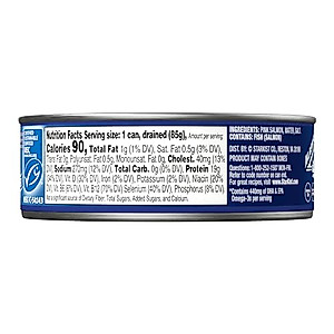 StarKist Wild Pink Salmon, Skinless, Boneless, 5 Ounce (Pack of 12)