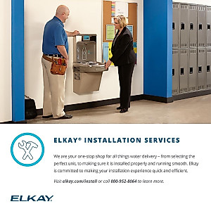 Elkay LZSG8WSSK ezH2O Bottle Filling Station & Single ADA Cooler High Efficiency Filtered Refrigerated Stainless
