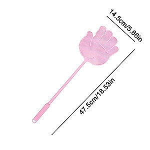 6PACK Fly Swatter,Funny Hand Shaped Fly Swatters,Heavy Duty Manual Fly Swatter,Long Handle Flyswatter,Multi-Functional Swatter,Indoor Flyswatter,Fly Swatters for Home Indoor Outdoor Classroom