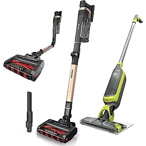 Shark IZ840H Cordless Stick Vacuum with Clean Sense IQ Includes Bonus VM200 Pro Cordless Hard Floor Vacuum Mop (Renewed)