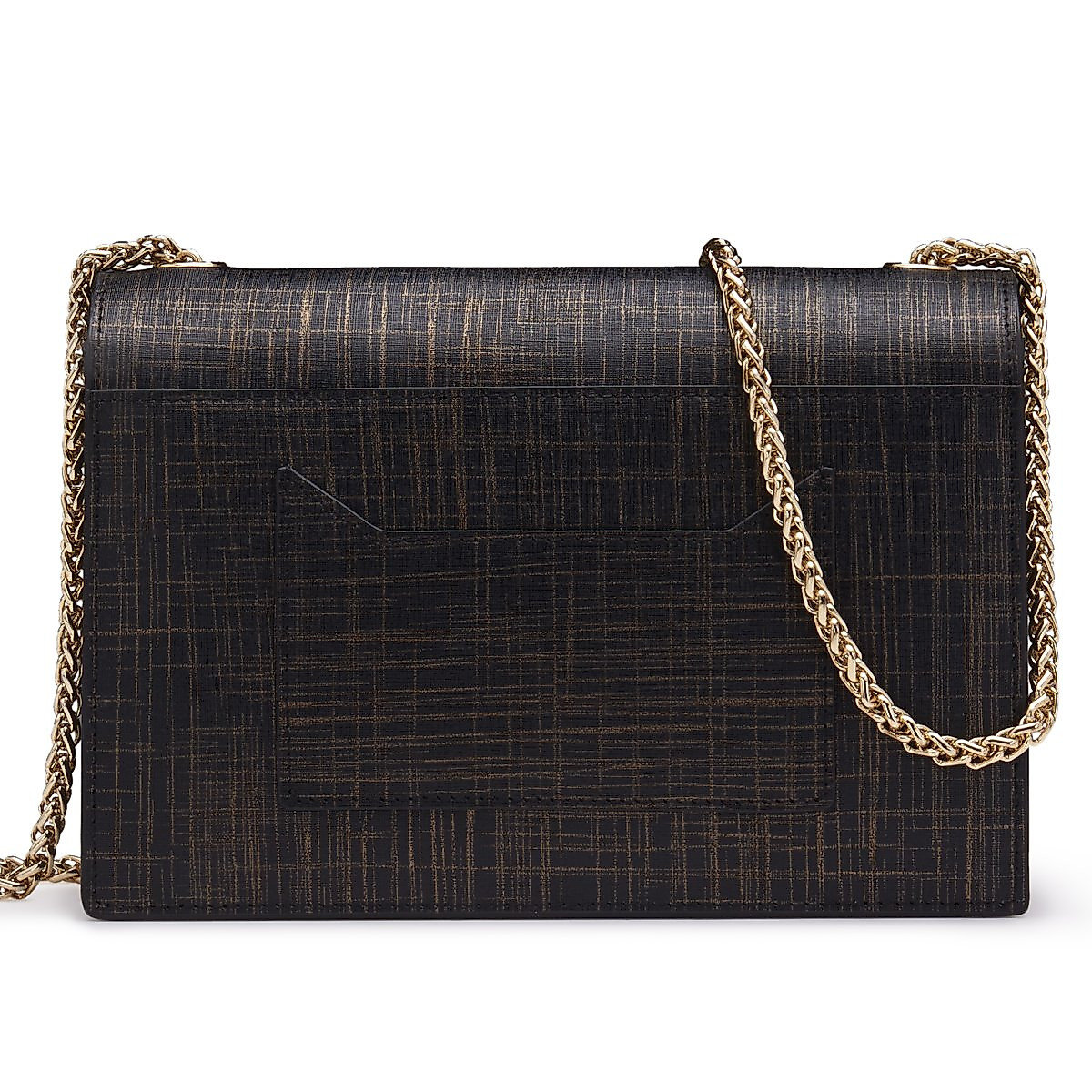 FOXER Women Leather Crossbody Bag Small Crossbody Purse Shoulder Bag Valentine's Day Gift Black, One Size